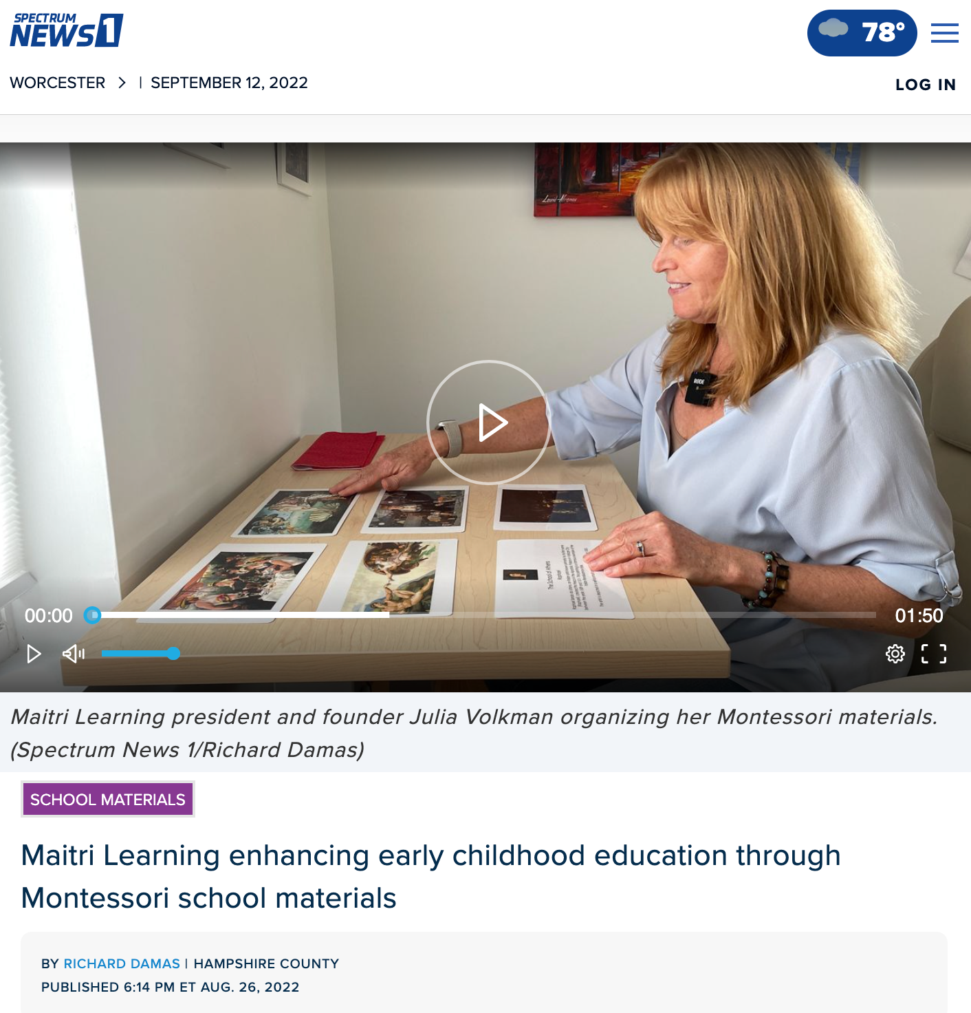 Maitri Learning Makes the News!