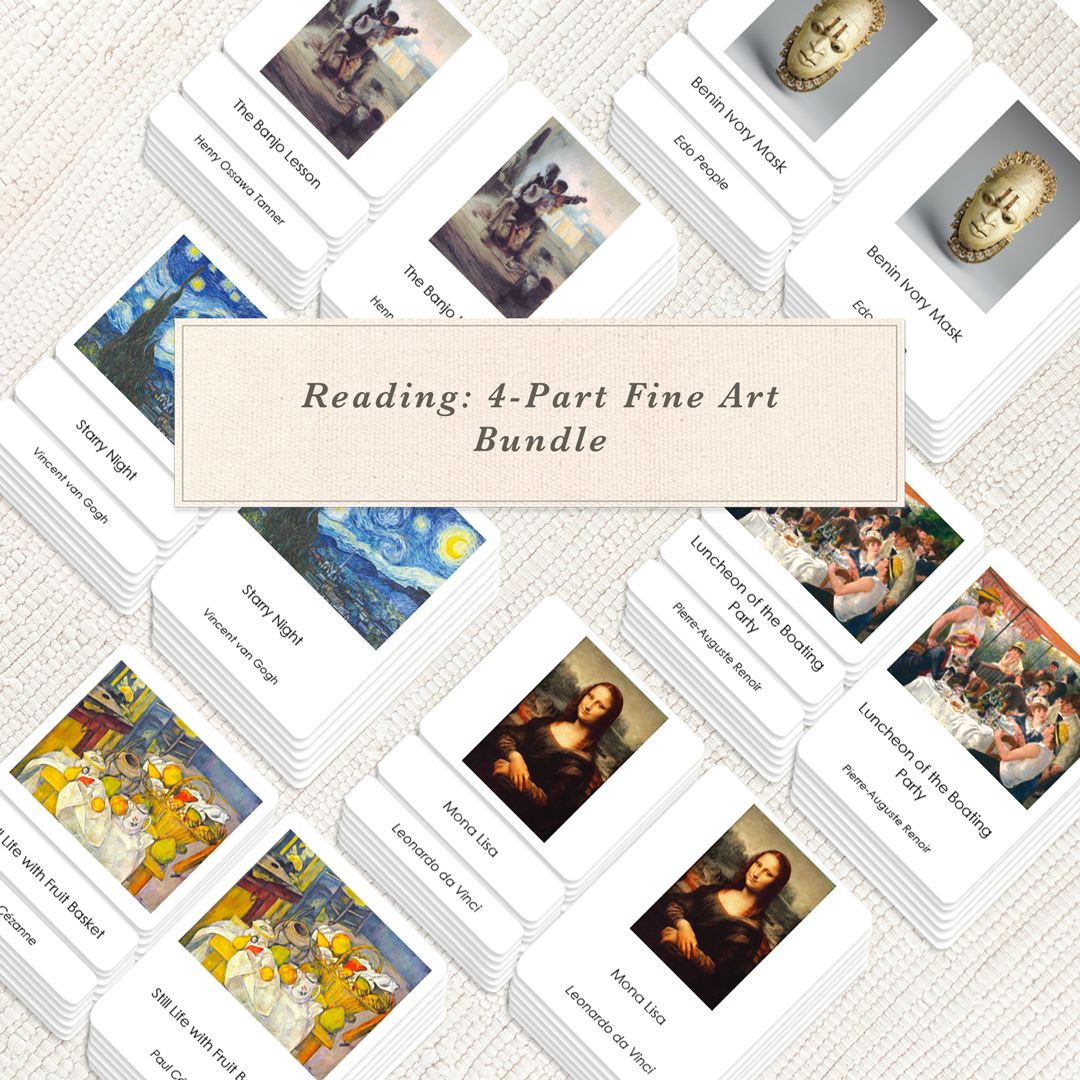 Montessori Fine Art Cards in 4-Parts
