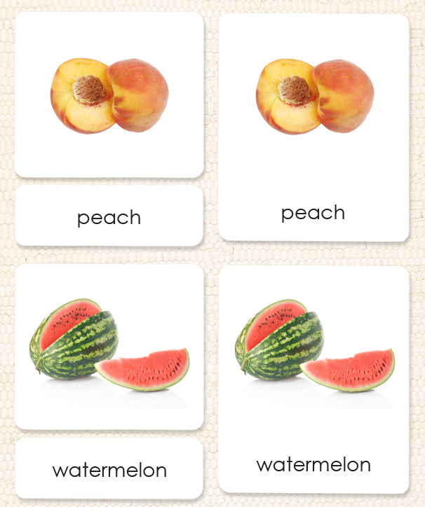 Fruit Montessori 3-Part Cards – Maitri Learning