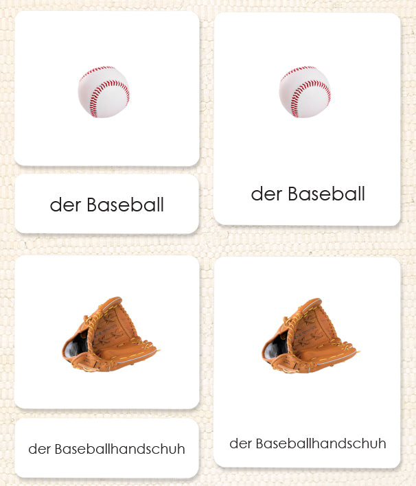 German Sports Montessori 3-Part Cards – Maitri Learning