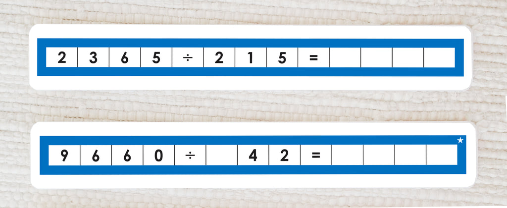 Division Montessori Math Equations – Maitri Learning