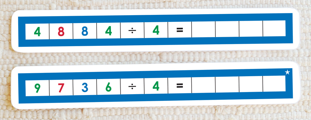 Division Montessori Math Equations – Maitri Learning