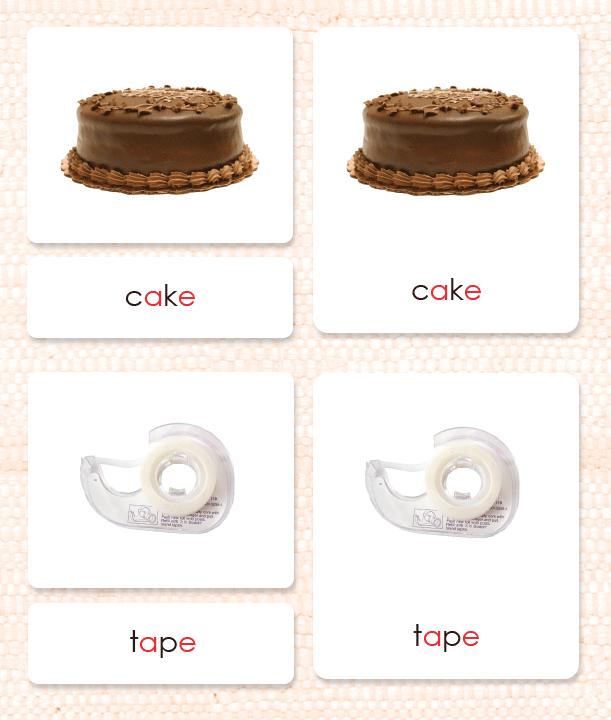 Montessori Phonogram 3-Part Reading Cards