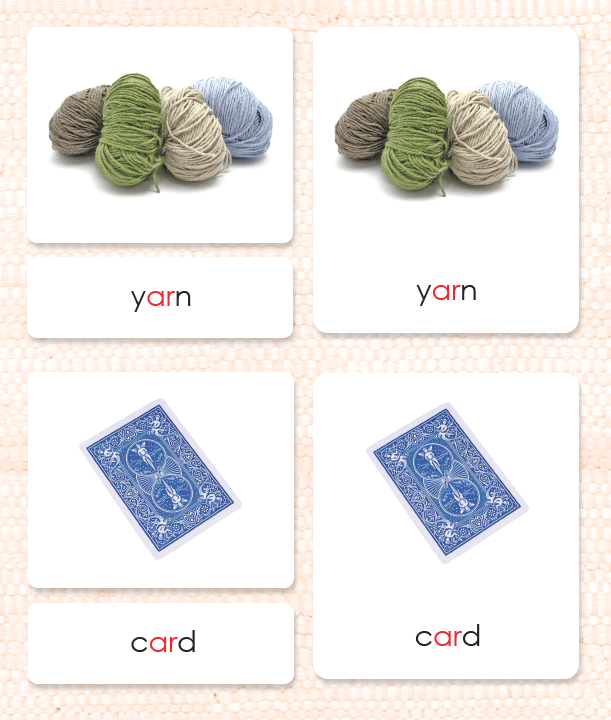 Montessori Phonogram 3-Part Reading Cards – Maitri Learning