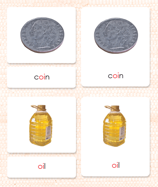 Montessori Phonogram 3-Part Reading Cards