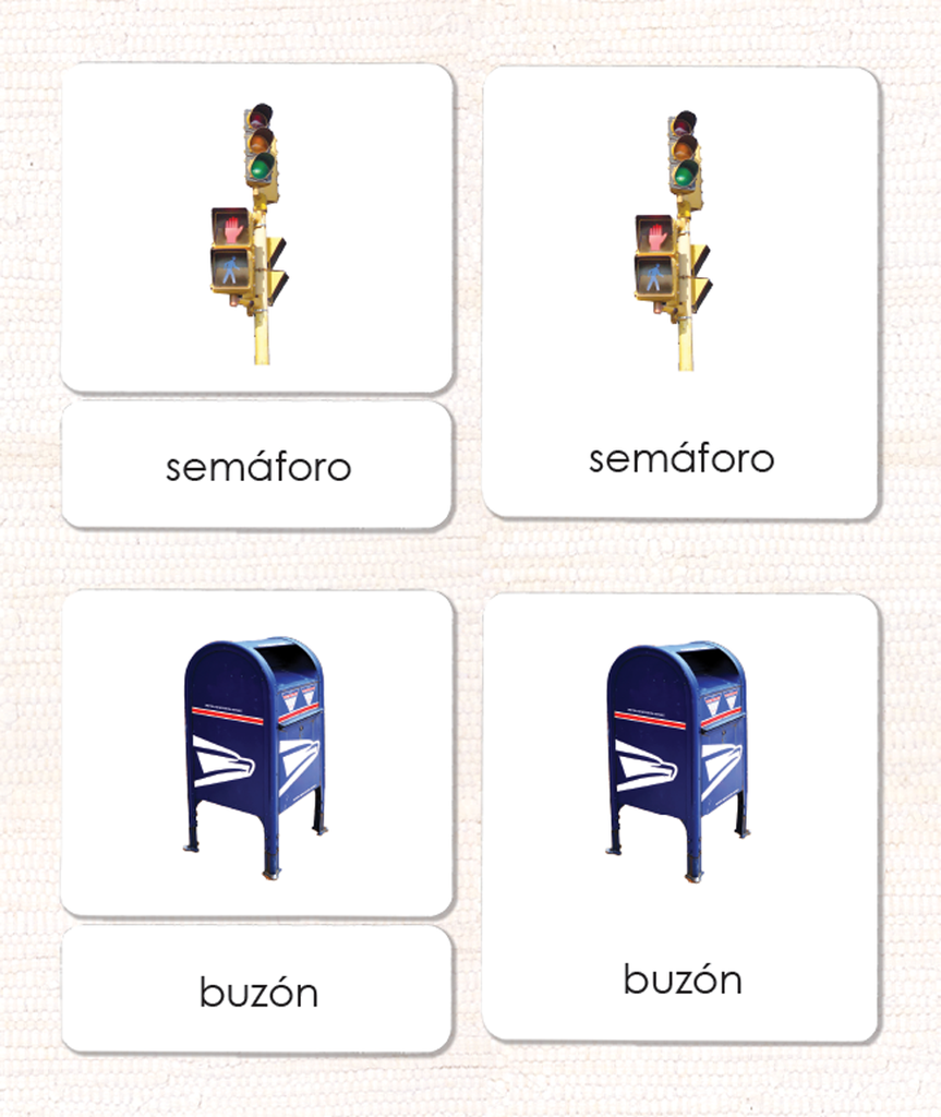 Spanish Around Town Montessori Cards – Maitri Learning