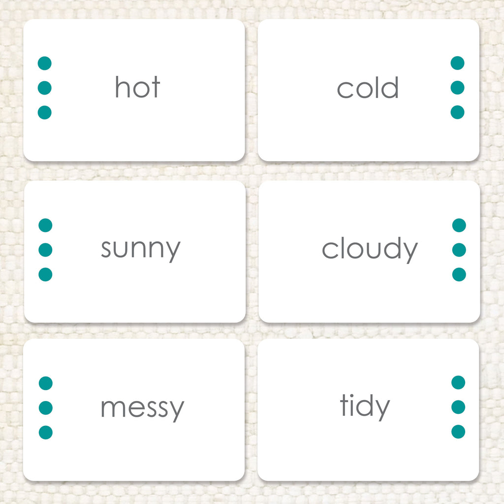 Antonyms: Montessori Word Study – Maitri Learning