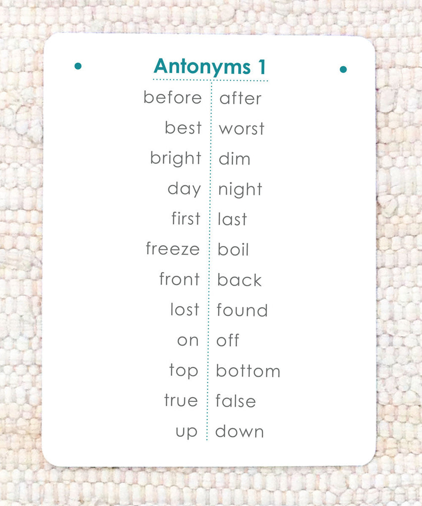 Montessori Word Study Charts – Maitri Learning