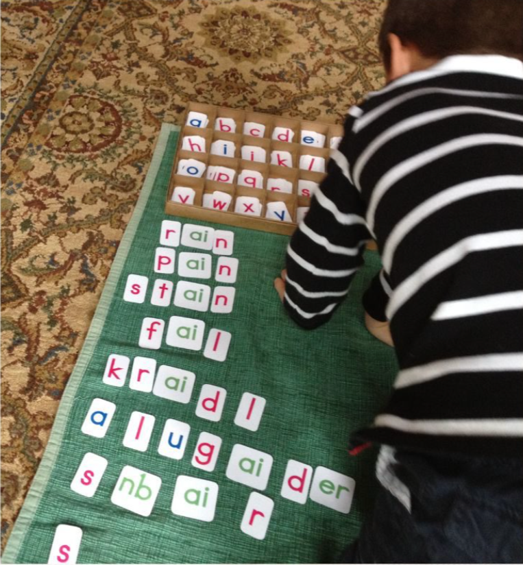 Should you use the card alphabet before the cut-out alphabet?