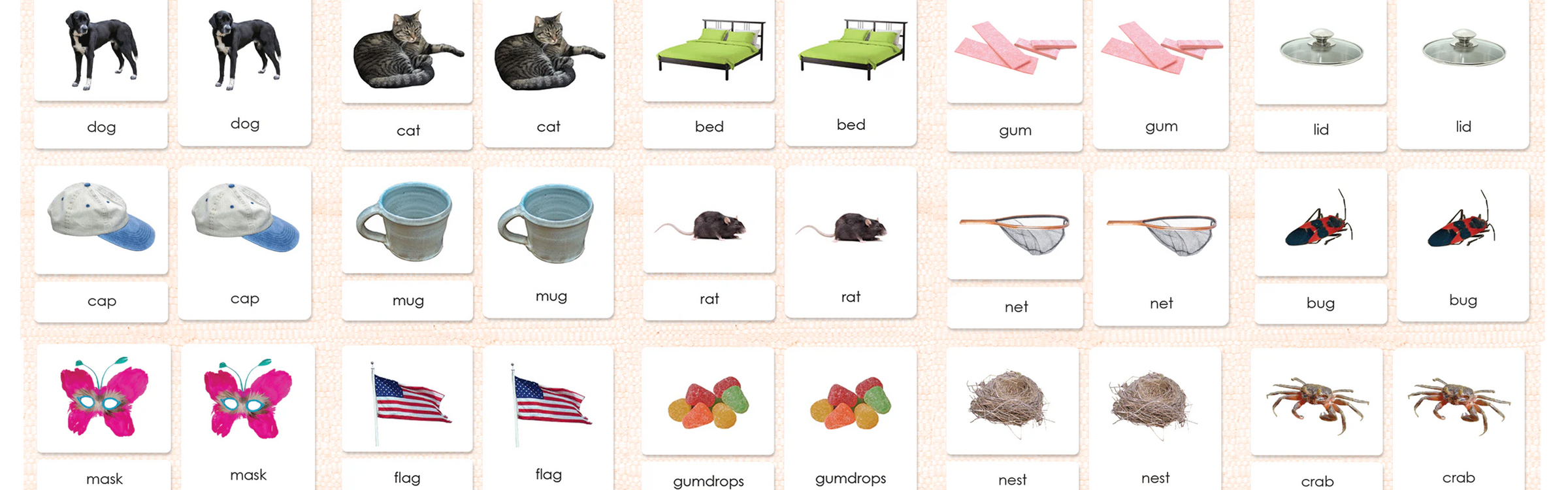 Phonetic 3-Part Cards