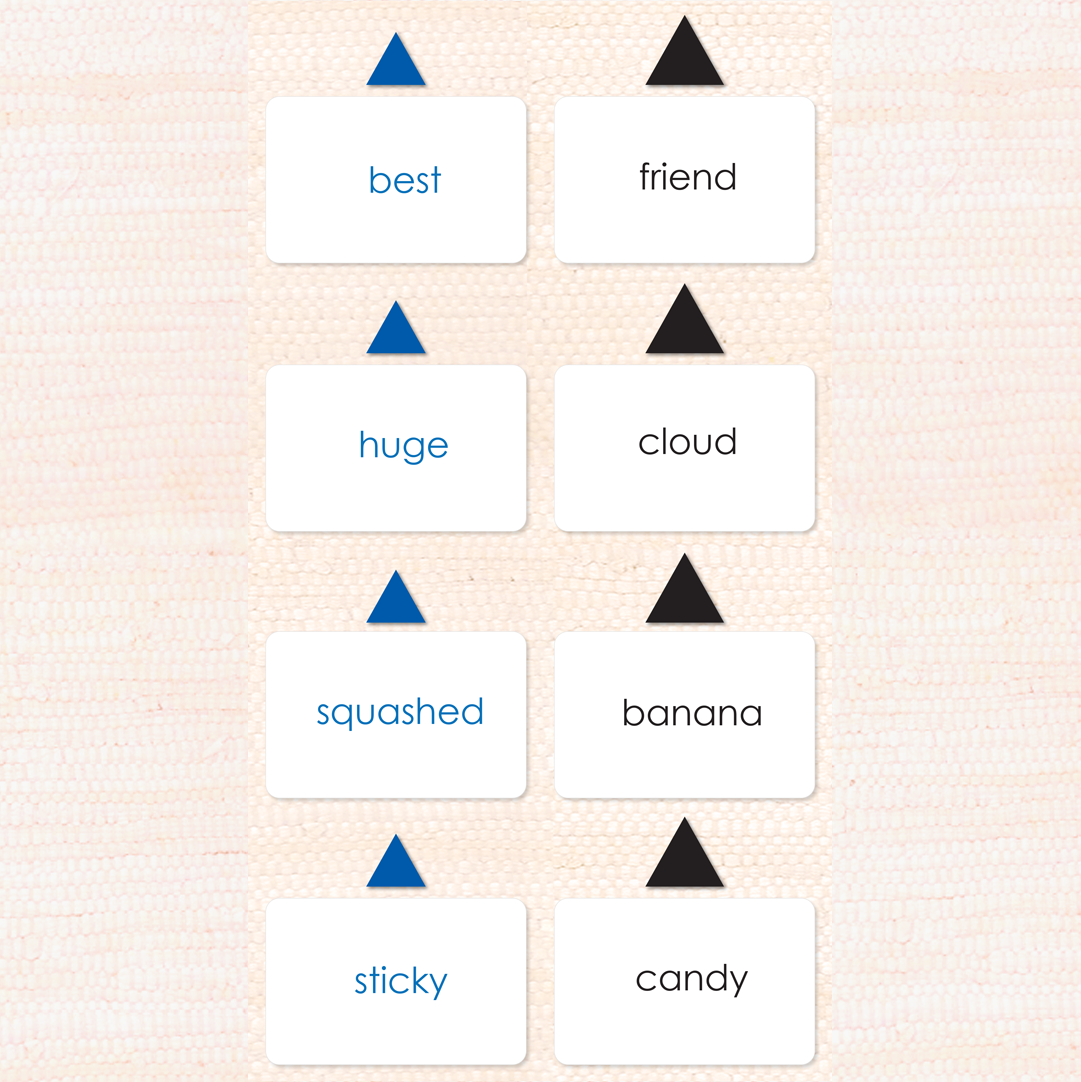 Montessori Grammar/Montessori Function of Words Cards