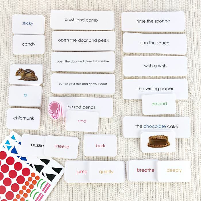 Montessori Grammar/Montessori Function of Words Cards