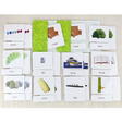 Montessori Phonogram 3-Part Reading Cards: Green Sandpaper Letters