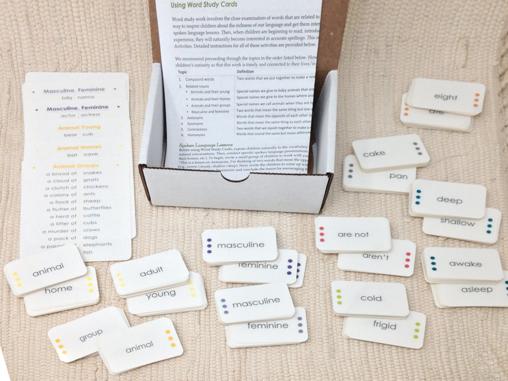 Montessori Word Study Card Set – Maitri Learning