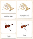 Musical Instruments Montessori Cards