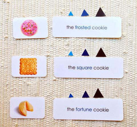 Montessori Grammar/Montessori Function of Words Cards – Maitri Learning