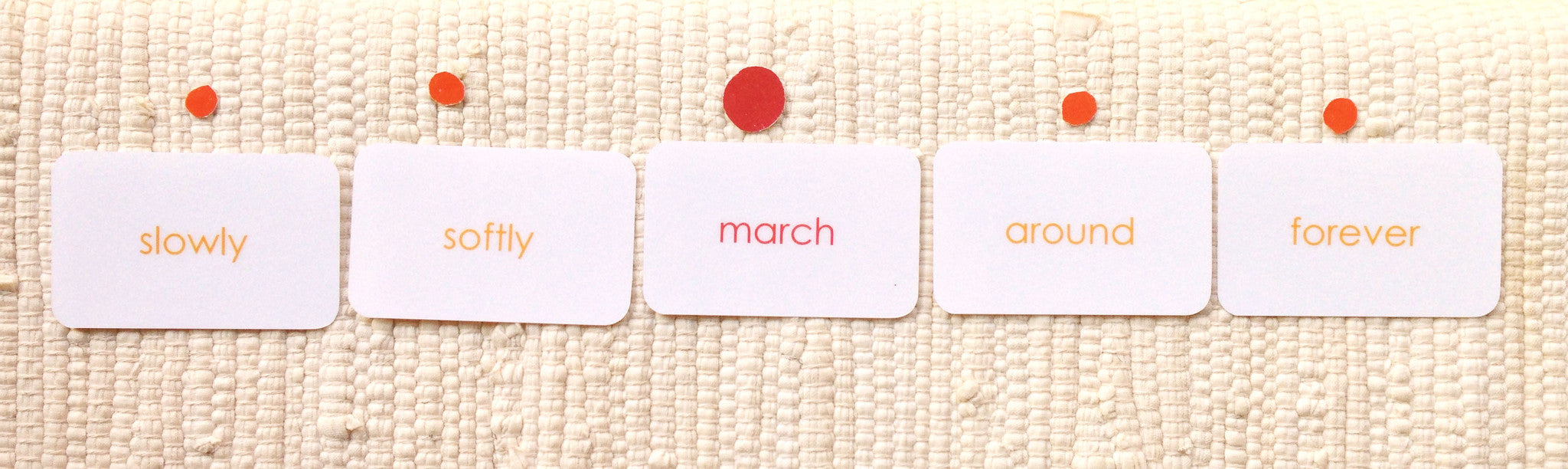 Montessori Grammar/Montessori Function of Words Cards – Maitri Learning