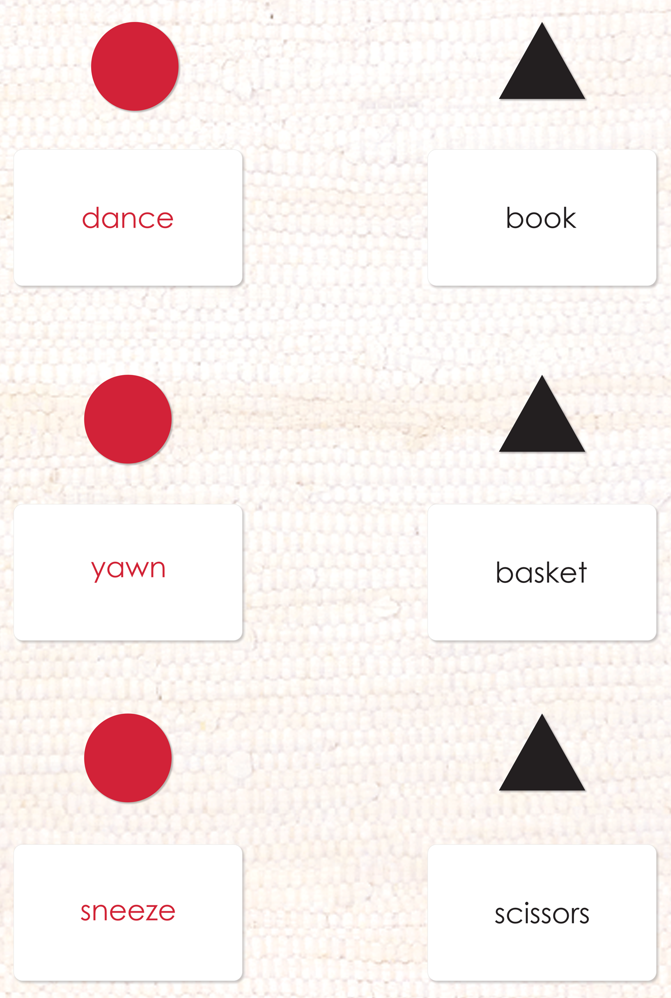 Montessori Grammar/Montessori Function of Words Cards – Maitri Learning