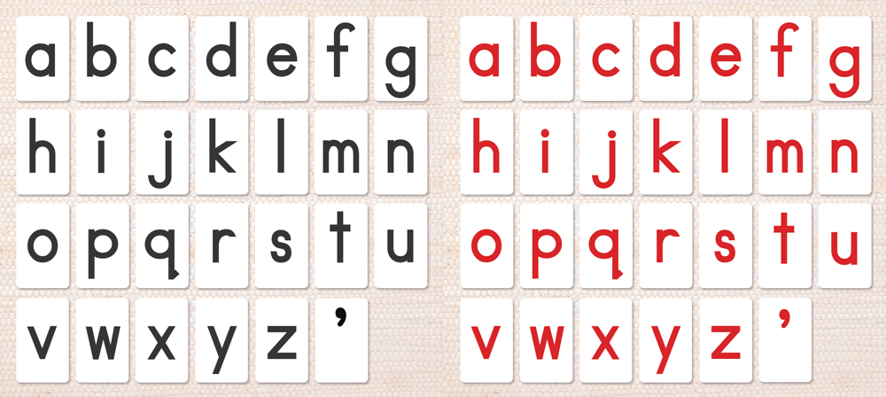 Montessori Movable Alphabets – Maitri Learning