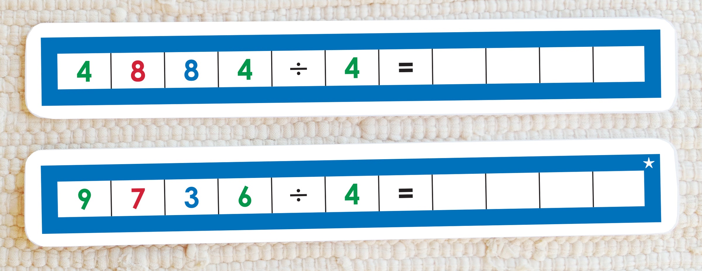 Division Montessori Math Equations