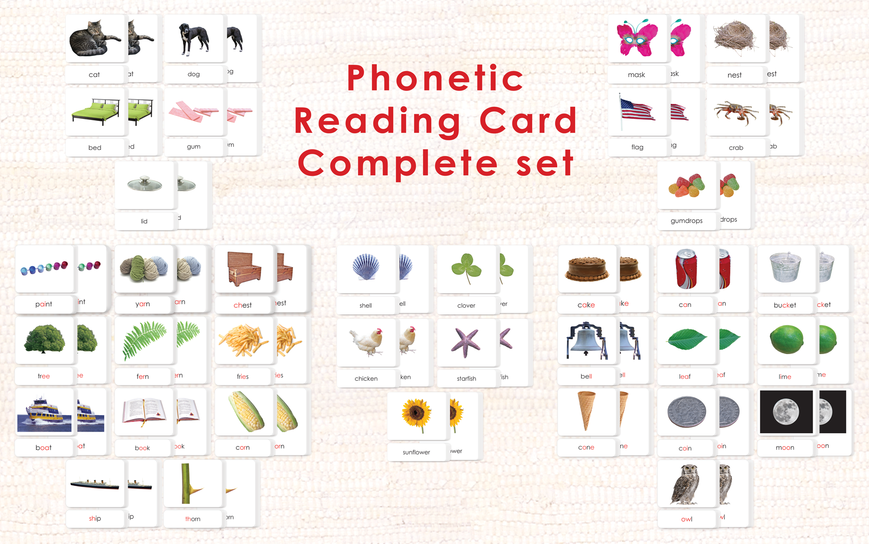 Montessori Phonetic Reading Complete Set
