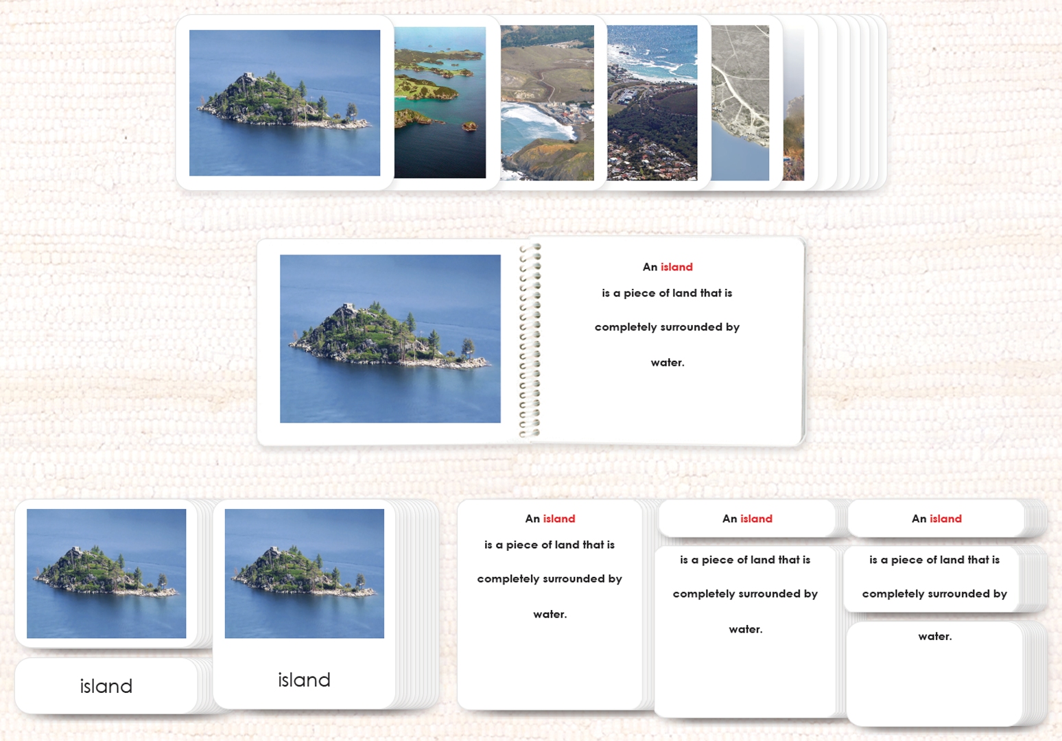 Land & Water 1 Book & Card Set