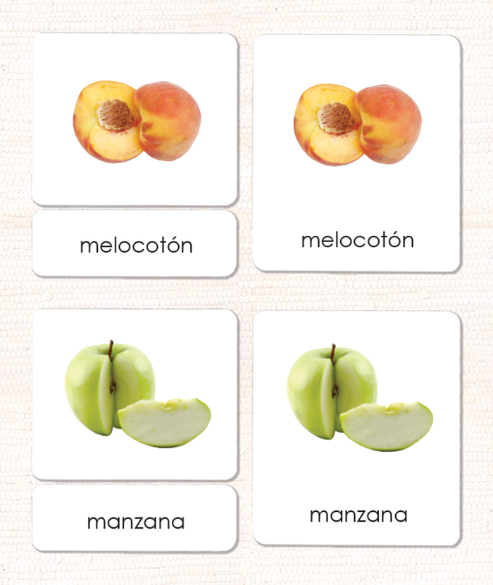 Fruit Montessori 3-Part Cards
