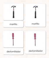 Tools Spanish Montessori Cards
