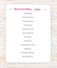 Montessori Word Study Charts