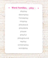 Montessori Word Study Charts